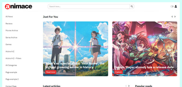 Best Anime and Manga Blogs Theme - ThemesLay