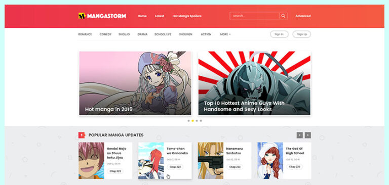 Best Anime and Manga Blogs Theme - ThemesLay