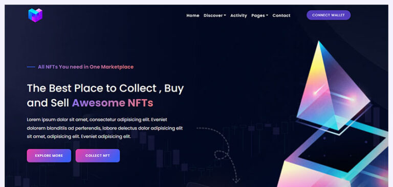 NFT Crypto Collectibles Marketplace Templates & Themes - ThemesLay