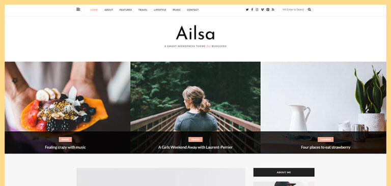 20+ Beautiful Personal Blog WordPress Themes - ThemesLay