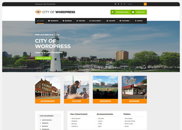 Top Most Government Website Template and themes - ThemesLay