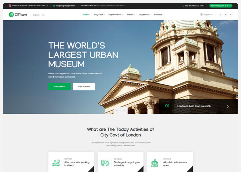 Top Most Government Website Template and themes - ThemesLay