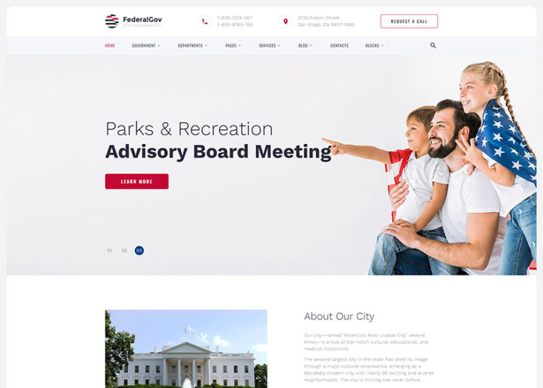 Top Most Government Website Template and themes - ThemesLay