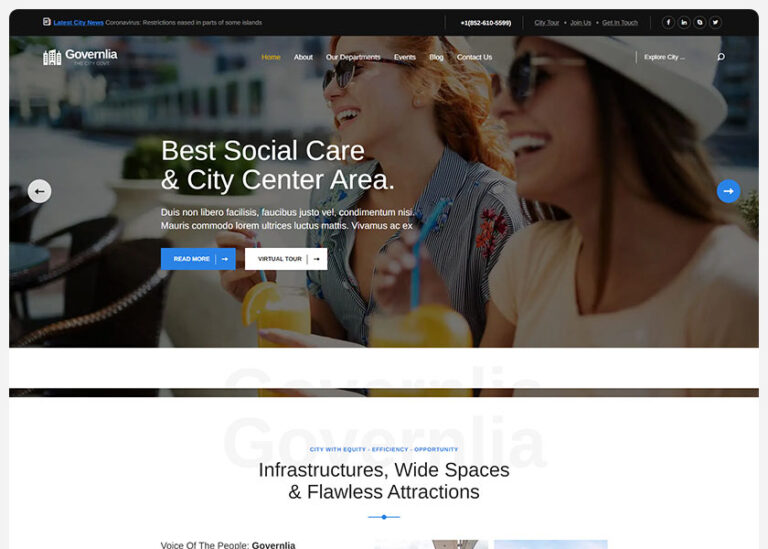 Top Most Government Website Template and themes - ThemesLay