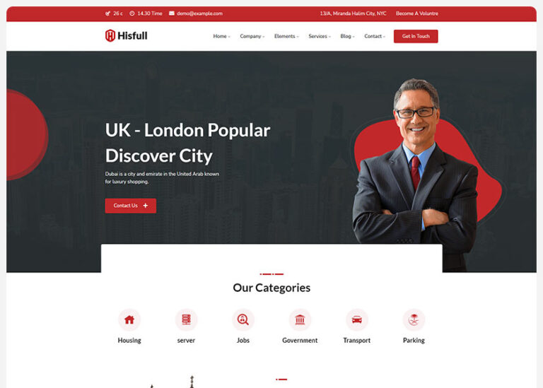 Top Most Government Website Template and themes - ThemesLay