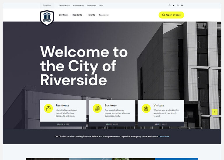 Top Most Government Website Template and themes - ThemesLay
