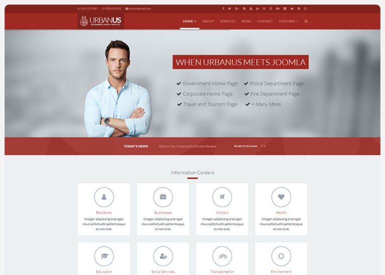 Top Most Government Website Template and themes - ThemesLay
