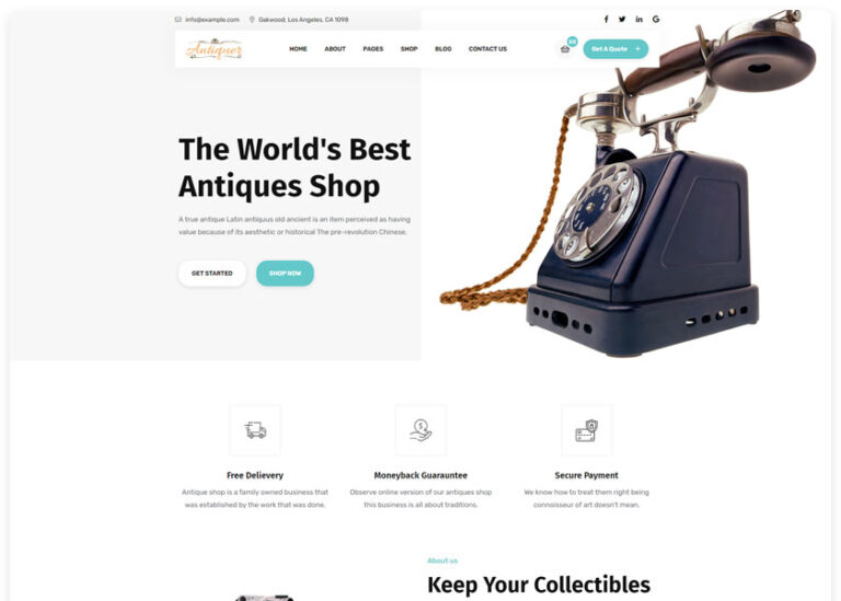 Auction website and online bidding website themes & templates