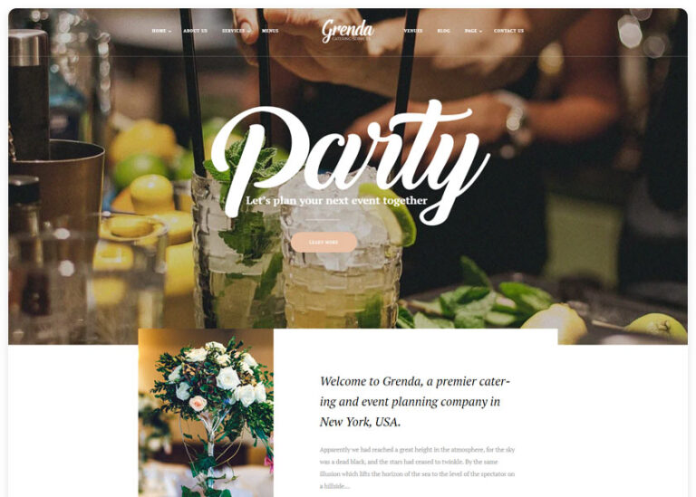 Event Planning Company Website Templates & Themes - ThemesLay
