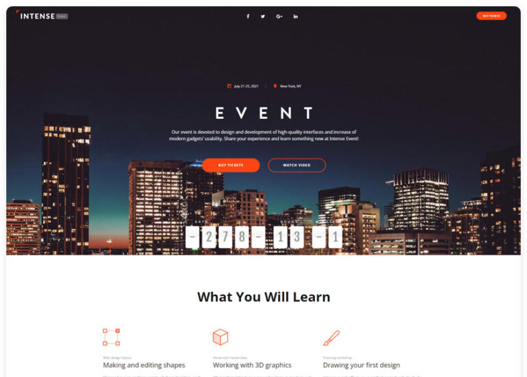 Event Planning Company Website Templates & Themes - ThemesLay