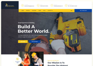 Construction Company Website Template & Themes - Themeslay