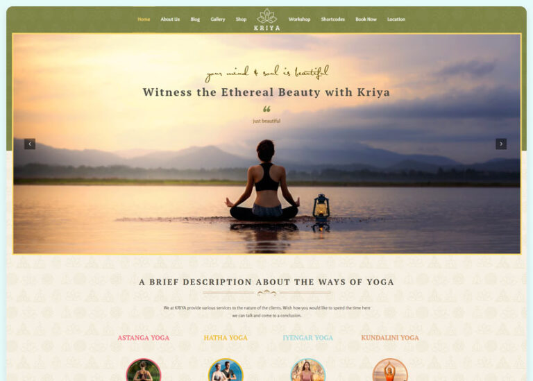 Best yoga website templates for free and premium download