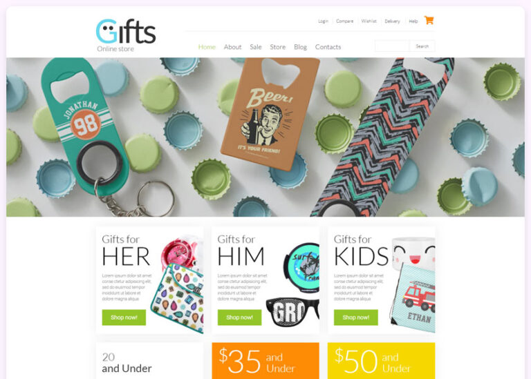 Gift Store WooCommerce Templates for WordPress Theme Free download