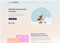 Weather website themes and Templates free download