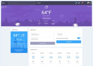 Weather website themes and Templates free download