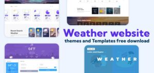 Weather website themes and Templates free download