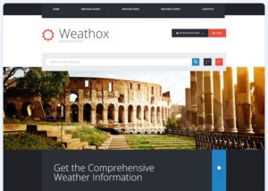 Weather website themes and Templates free download