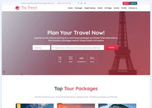 Travel & Tour website premium HTML themes template