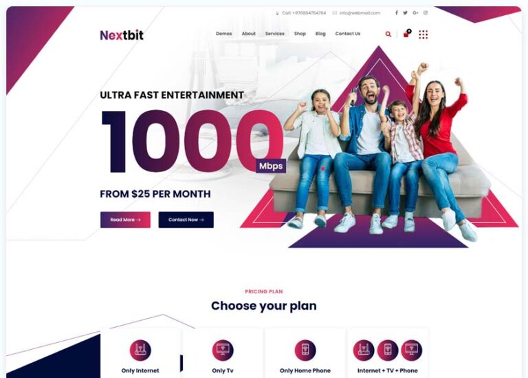 TV Channel Website Themes & premium Templates free download