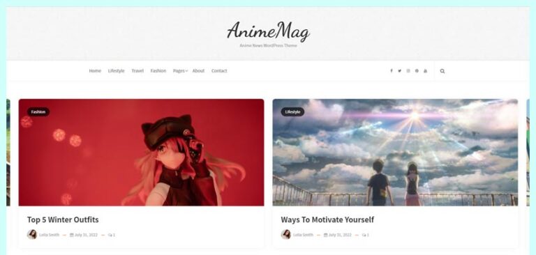 Best Anime and Manga Blogs Theme - ThemesLay