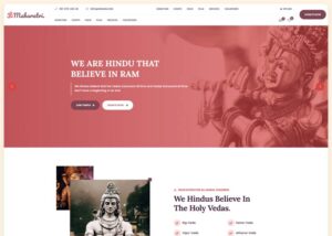 Hinduism Templates for hindu religion and hindu temple website