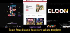 Comic Store & comic book store website templates free download