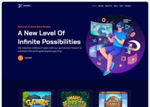 Latest Games Website Templates Free & Premium Download