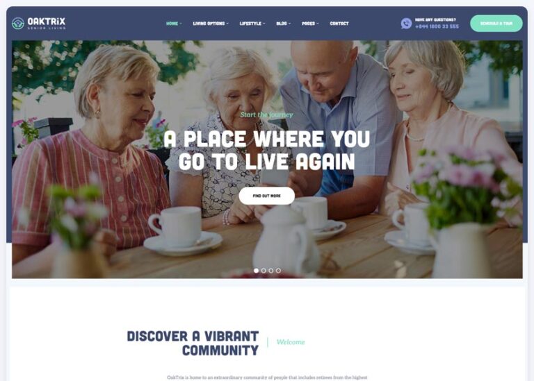 Latest Elderly Care website template download - Website Templates ...