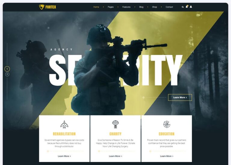 Latest beautiful Military Website Templates and Themes - Website ...