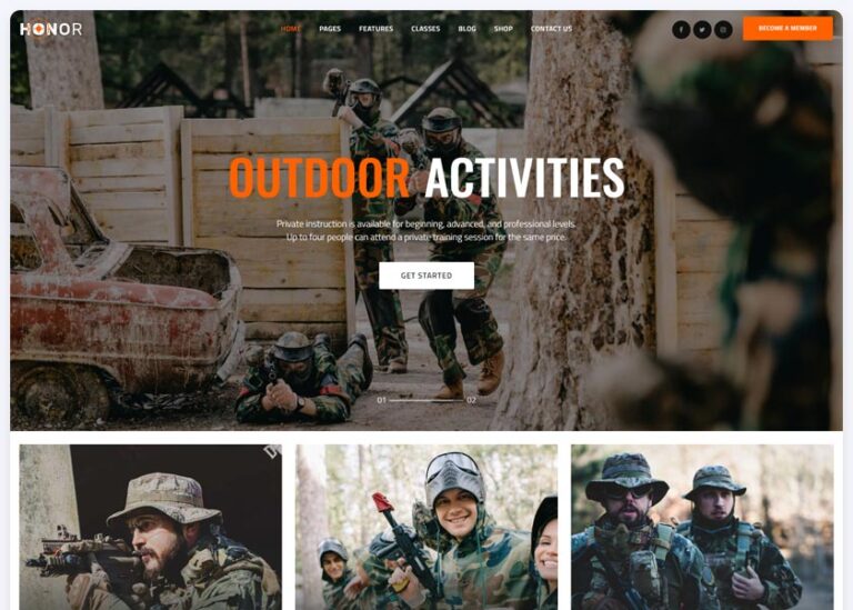 Latest beautiful Military Website Templates and Themes - Website ...