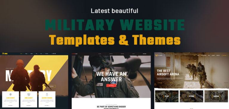 Latest beautiful Military Website Templates and Themes - Website ...