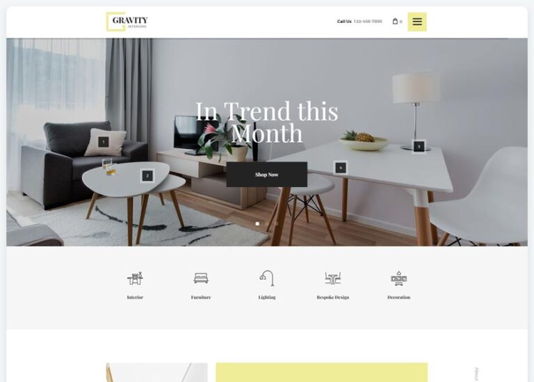 Furniture Store Website Template & Themes - Website Templates & Premium ...