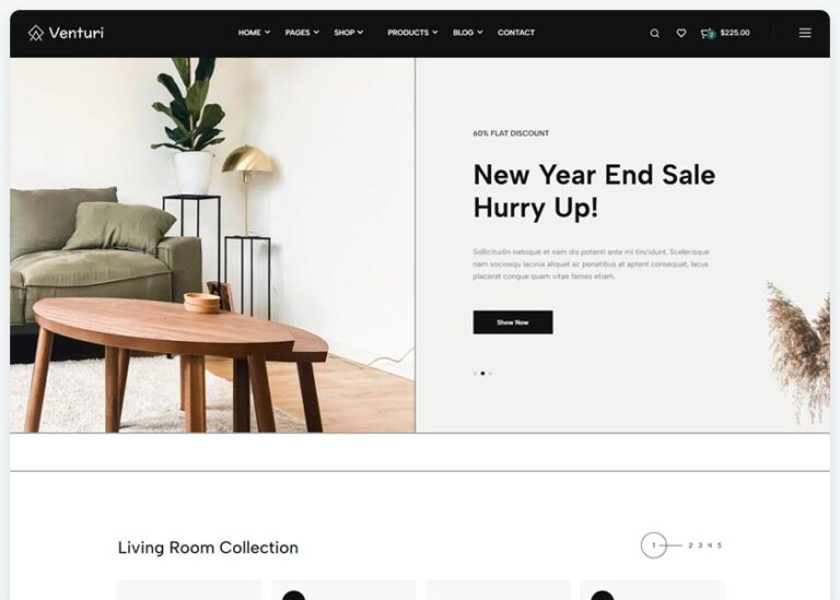 Furniture Store Website Template & Themes - Website Templates & Premium ...