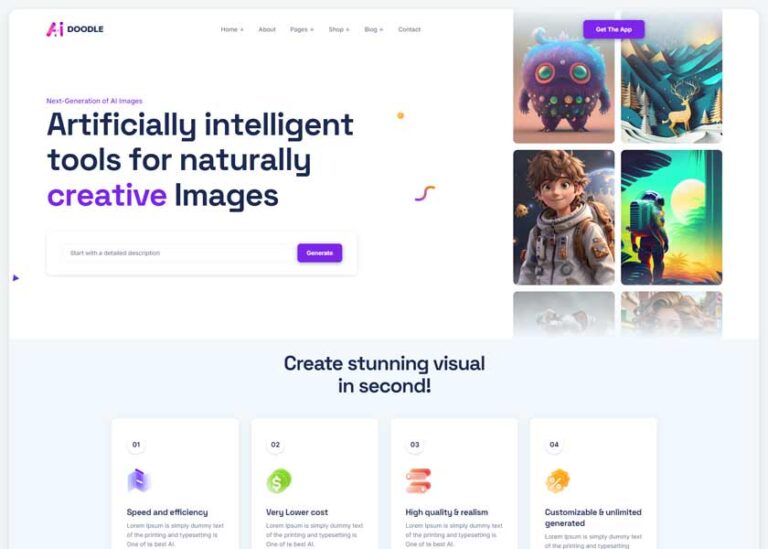 Artificial Intelligence Technology Theme & Templates - Website ...