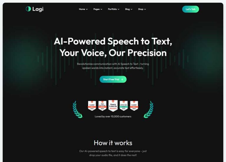 Artificial Intelligence Technology Theme & Templates - Website ...