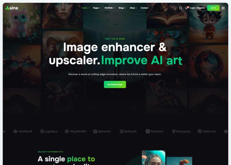 Artificial Intelligence Technology Theme & Templates - Website ...