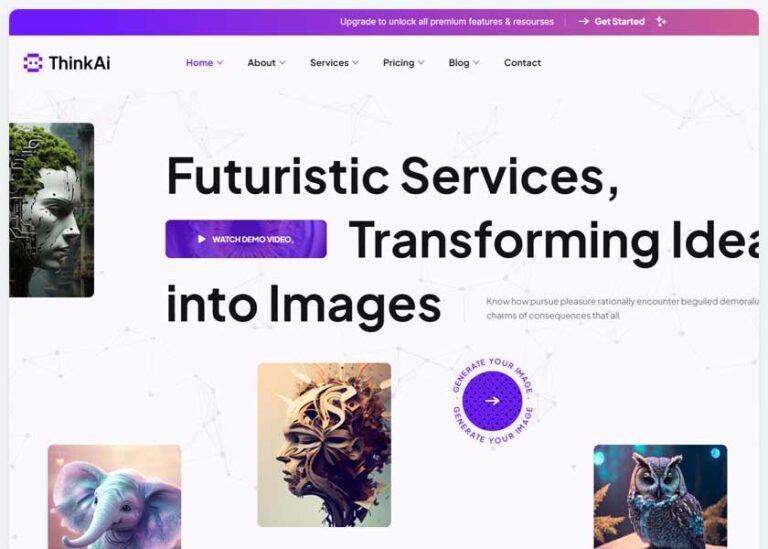 Artificial Intelligence Technology Theme & Templates - Website ...