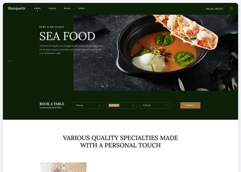Cloud Kitchen & Restaurant Websites & WordPress Themes - Website ...