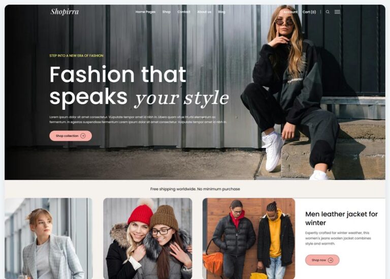 Trendy Fashion Clothing Websites Themes & templates - Website Templates ...